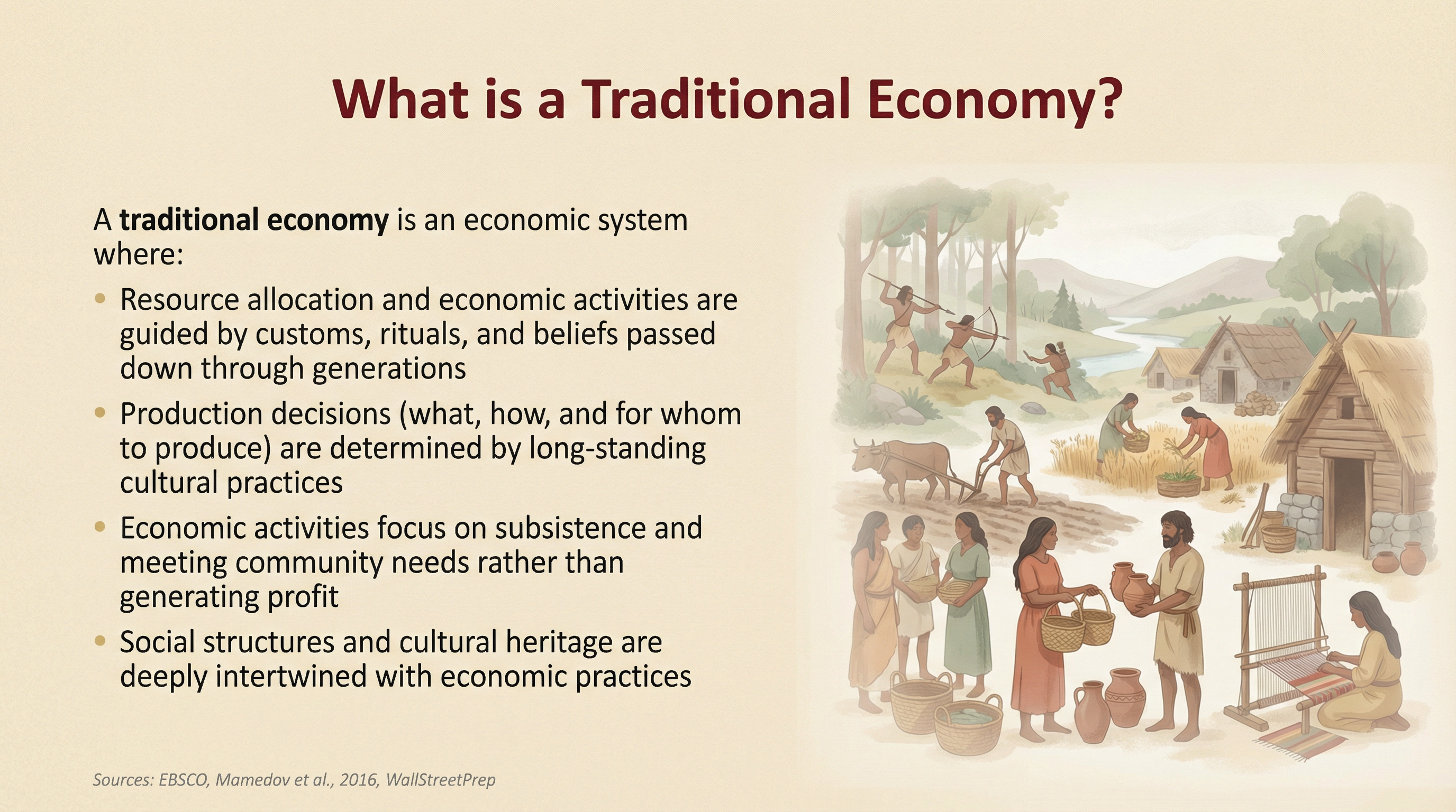 Traditional Economy Non Examples