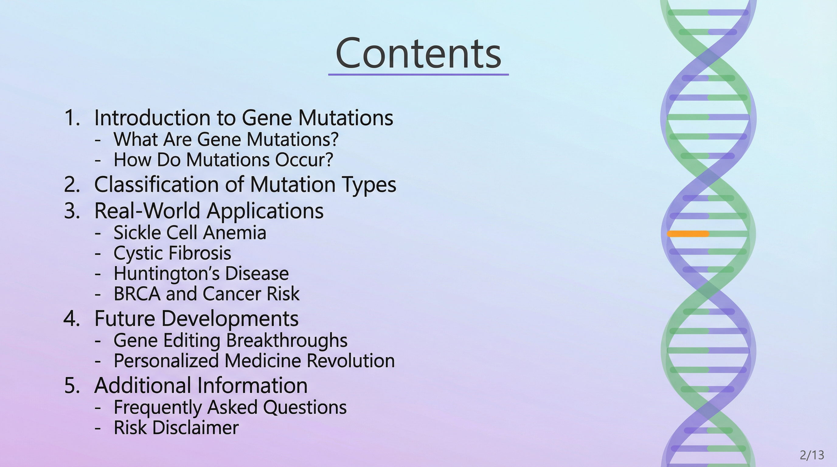 Types Of Genetic Mutations And Their Effects